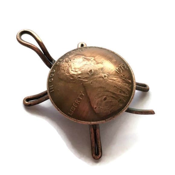 Tampa Coin Creations | Art | 979 Copper Penny Turtle Vintage Handmade ...